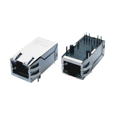 Один Pin RJ45 порта 16 защищал разъемы/черноту расквартировывая 1.3INCH Jack PBT фильтра с POE