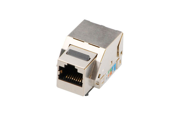 Keystone защищаемый STP Cat5E Jack, модульный разъем RJ45 с плакировкой золота