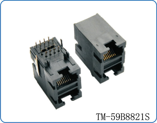 разъем экрана 2*1 rj45 с 90 градусами