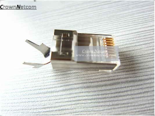 RJ45 разъем 8P8C кота 7 защищал штепсельную вилку кота 7 разъемов