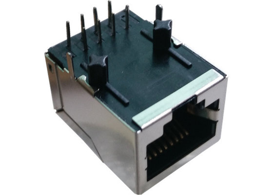 HFJ11-LGHRPERL Gigabit PoE+ / POE RJ45 Connector Tab-Down Common Mode Choke Jack