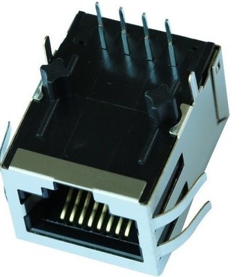 HFJ11-CMRP1ERL, дроссель Jack единого режима Платы-Вниз разъема POE RJ45