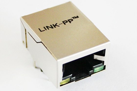 Нашейте вниз с разъема прямоугольного, PCB IEEE RJ45 Jack POE RJ45 1 x 1 порт