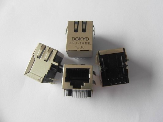 платы 10/100Base трансформатор RJ45 вниз, ОКУНАЕТ 90 порт степени 8P8C RJ45 одиночный с передним штырем