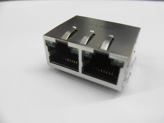 Gigabit 2 Port RJ45 Receptacle Jacks