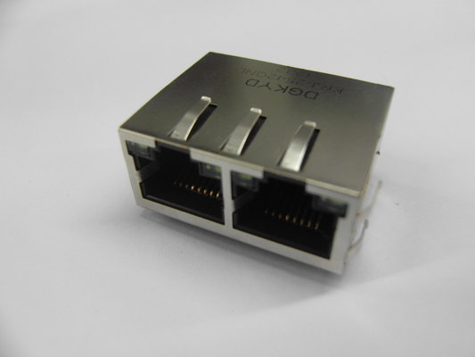 Gigabit 2 Port RJ45 Receptacle Jacks