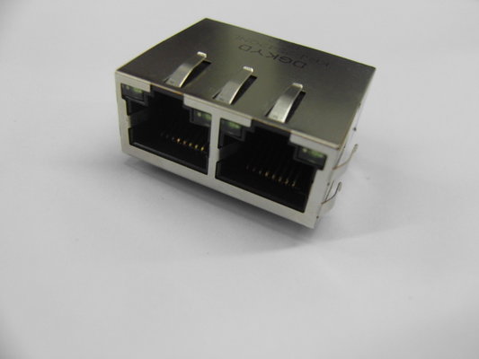 Gigabit 2 Port RJ45 Receptacle Jacks