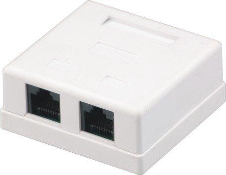 Réseau RJ45 Jack à double accès de boîte extérieure de bâti trapézoïdal avec le port d'Ethernet ou de téléphone
