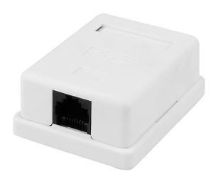 Réseau RJ45 Jack à double accès de boîte extérieure de bâti trapézoïdal avec le port d'Ethernet ou de téléphone