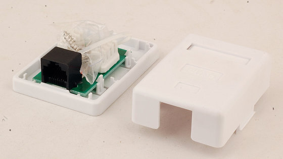 Réseau RJ45 Jack à double accès de boîte extérieure de bâti trapézoïdal avec le port d'Ethernet ou de téléphone