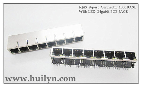 8 разъем портов RJ45 с трансформатором, JACK RJ45