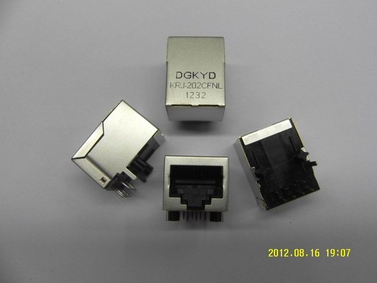 Одиночные локальные сети Jack порта RJ45 с трансформатором/разъемом гигабита RJ45