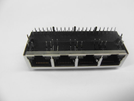 Разъемы Shieled KRJ-401QGYENL сети 1000BASE 4-Port RJ45 магнитное
