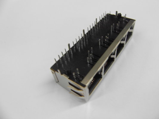 Женский порт 10/100BASE 1 x 4 Jack RJ45 разъема сети 4-Port Multi