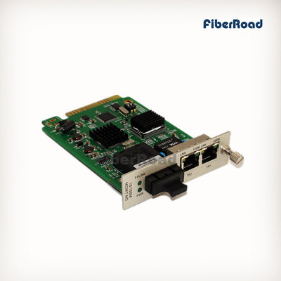 10/100M 2 Ports RJ45 to 100Base-FX Managed Media Converter Card for 2U 16 Slots Rack