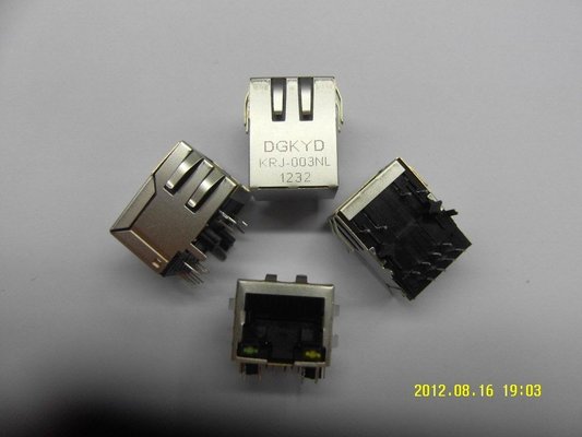 10/100BASE 1x1 платы модуль сети RJ45 вниз, разъем PCB RJ45 с перстами водить и EMI, rj45 модульным Jack