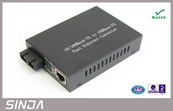 Режим конвертера средств оптического волокна сети RJ45 одиночный или мультимодные быстрые локальные сети