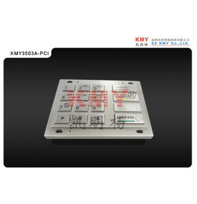 Self-service Payment Kiosk Stainless Steel ATM Machine Keypad PCI 2.0 Encrypted PIN Pads