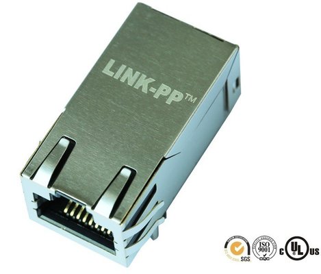 RJ45 lan Jack PCS 0813-1X1T-23-F con magnetica 10/100 di /1000Base-TX
