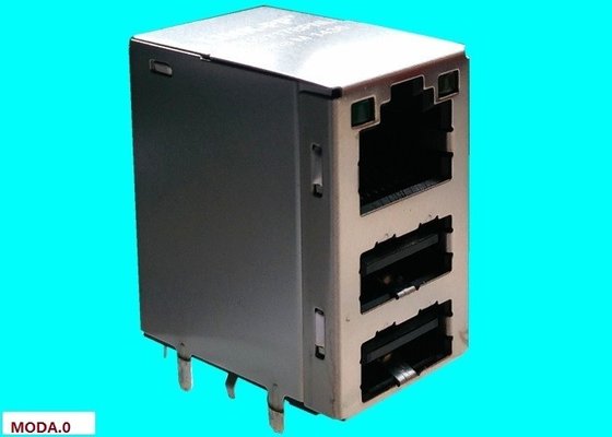 разъем G27US-31033PA USB 1000Bast-T RJ45 с двойным USB LPJU4271A64NL Jack