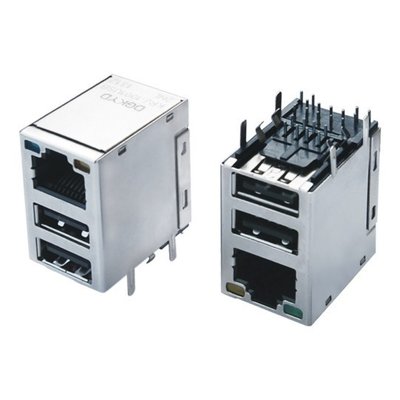 10/100/1000 низкопробная одиночная плата разъема USB порта RJ45 вверх по трансформатору для переключателя сети