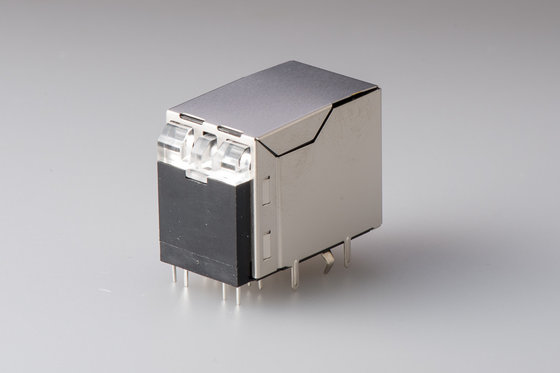 Серебряное гнездо 8p8c гнездового разъема USB Rj45 определяет вход модульный Jack стороны порта