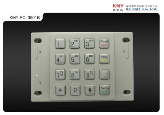 Кнопочная панель бомбовстойчивого металла EPP машины ATM автоматизированного рассказчика USB численная, 4 x 4 ключа