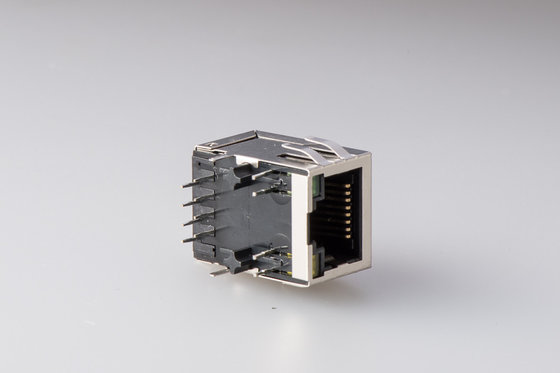 Степень RJ45 вертикали 90 с Pin трансформатора 8 определяет порт с экраном и СИД