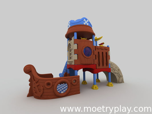 New Pirate Boat Style Children's Playground Outdoor Playground with Slides for kindergarten outdoor playground