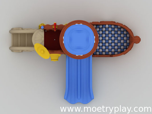 New Pirate Boat Style Children's Playground Outdoor Playground with Slides for kindergarten outdoor playground