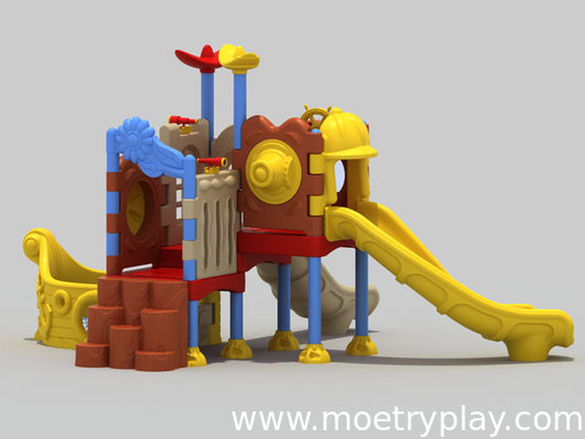 New Pirate Boat Style Children's Playground Outdoor Playground with Slides for kindergarten outdoor playground