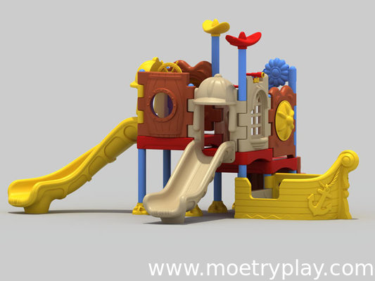 New Pirate Boat Style Children's Playground Outdoor Playground with Slides for kindergarten outdoor playground
