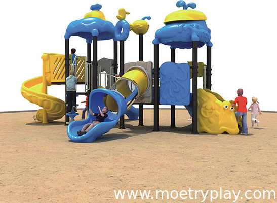 Factory Price Kids Outdoor Playground Items Used Outdoor Playground Equipment for Children Plastic Slide Outdoor