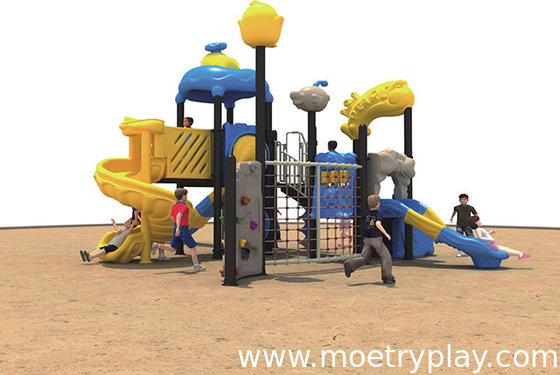 Factory Price Kids Outdoor Playground Items Used Outdoor Playground Equipment for Children Plastic Slide Outdoor