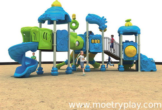 Ocean Outdoor Playground with Slide Game Toy, Amusement Park Equipment