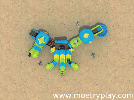 Ocean Outdoor Playground with Slide Game Toy, Amusement Park Equipment