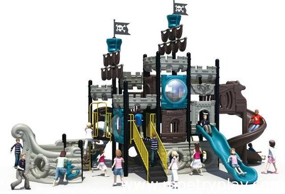 New Plastic Children Outdoor Playground Kids Toy Pirate Ship Series