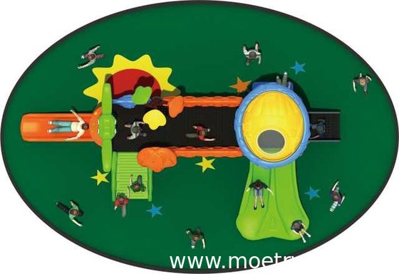 Forest Outdoor Playground With Slide Game Toy Amusement Park Equipment