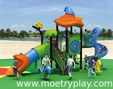 Forest Outdoor Playground With Slide Game Toy Amusement Park Equipment