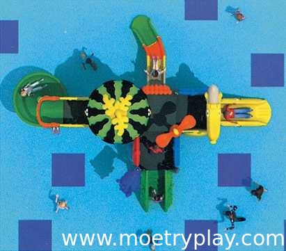 Certified Best Quality Outdoor Games for Kids Slide Multi-functional Combination Plastic Slide from MOETRY