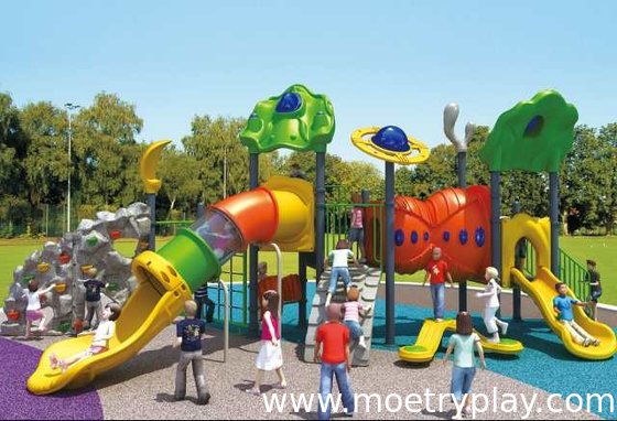 Certified Best Quality Outdoor Games for Kids Slide Multi-functional Combination Plastic Slide from MOETRY