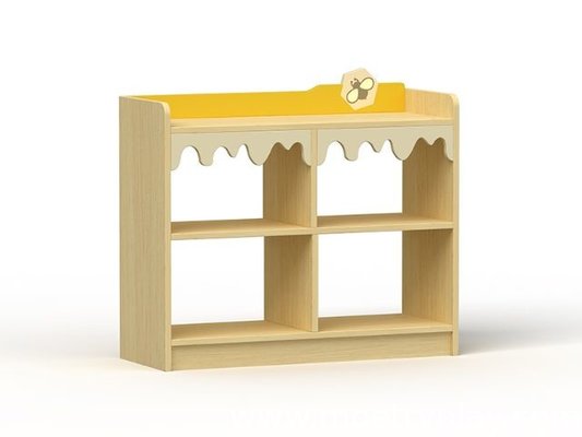 Furniture for Nursery and Preschool Wooden Toy Storage Cabinet Wood Kindergarten Bookshelf