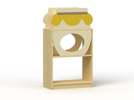 Furniture for Nursery and Preschool Wooden Toy Storage Cabinet Wood Kindergarten Bookshelf