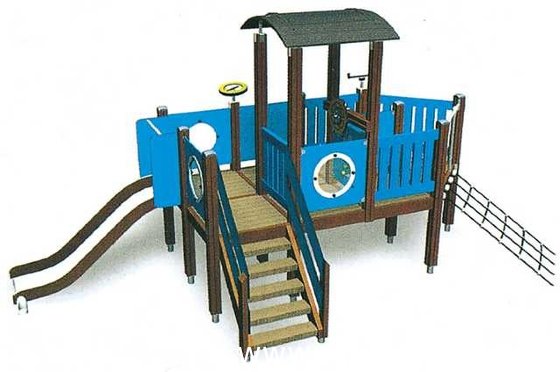 Moetry PE Board Children Outdoor Playground Customized Theme Cargo Play Ground
