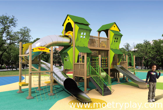 Moetry Kids Outdoor Playground Equipment Amusement Park Slide for Sale