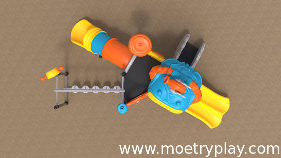 Moetry Children Outdoor Playground Slide And Swing Equipment