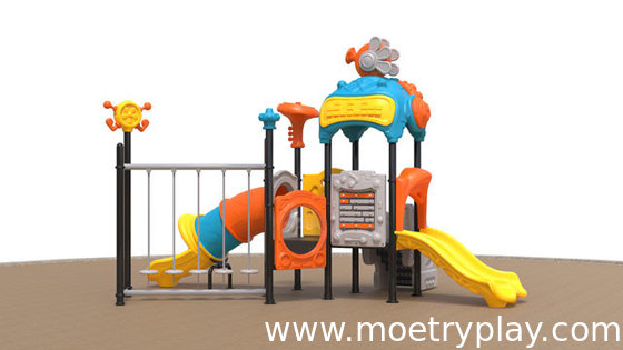 Moetry Children Outdoor Playground Slide And Swing Equipment