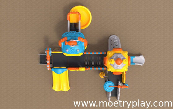 Moetry Children Outdoor Playground Slide And Swing Equipment