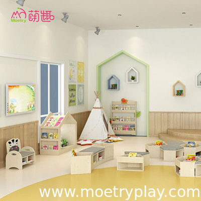 High quality preschool cabinet furniture sets and kids table and chair