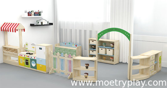 Eco-friendly High Quality Kindergarten Preschool Montessori Wooden School Furniture for Daycare center